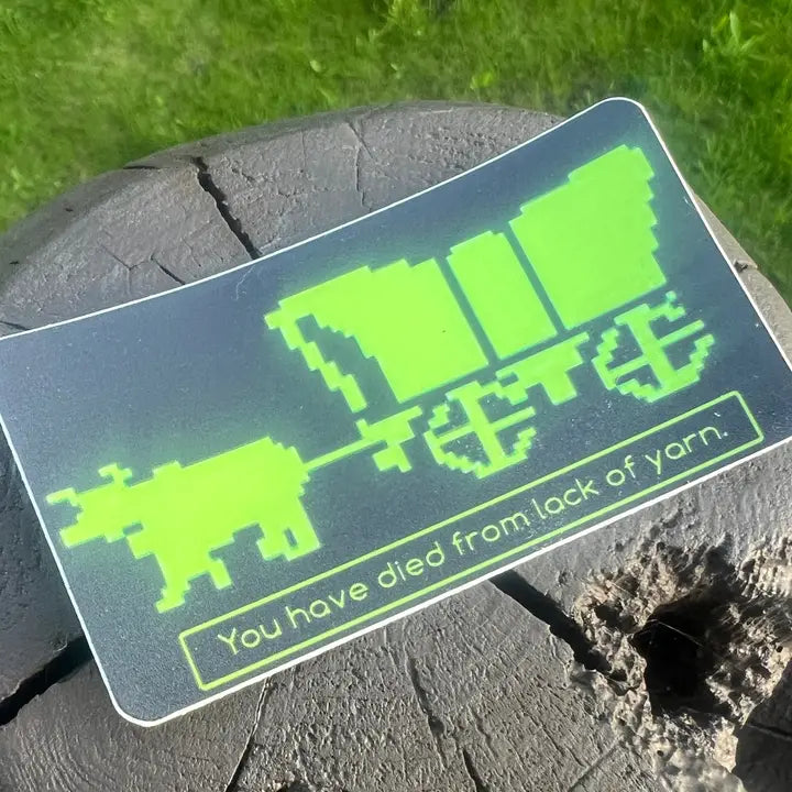 Oregon Trail Yarn Sticker – Knit and Bolt