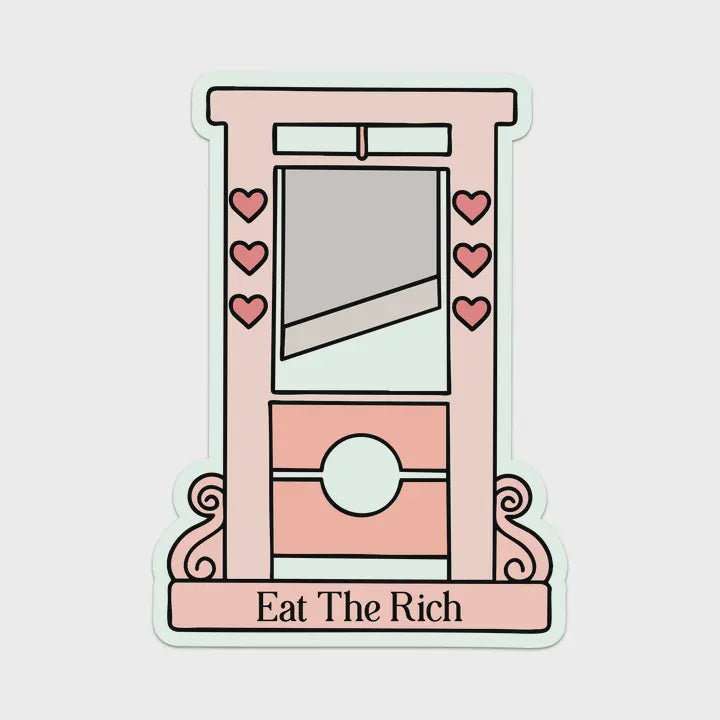Eat The Rich sticker – Knit and Bolt