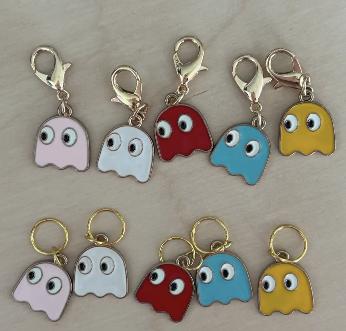 80's Game Ghost Retro Stitch Markers – Knit and Bolt