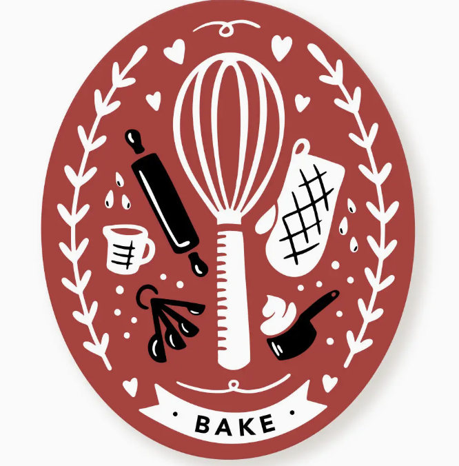 Baker's Club Sticker Red – Knit and Bolt