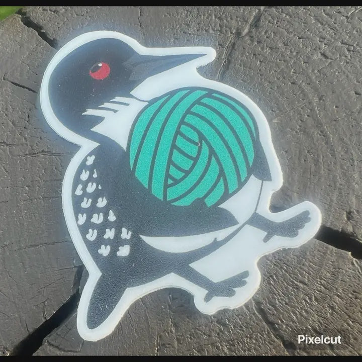 Loon Sticker – Knit and Bolt